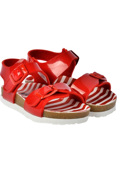 Vicco Bonbon Metalik Kız Bebe Kırmızı Sandalet Vicco Bonbon Metalik Kız Bebe Kırmızı Sandalet
