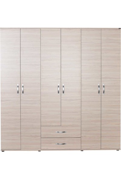 Adore Dinamik Genç Odası 6 Kapı Iki Çekmeceli Gardrop GRD-462-ZR-4 Zara