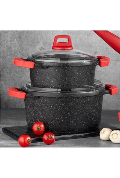 Gülsan Granit Döküm 7 Parça Tencere Seti