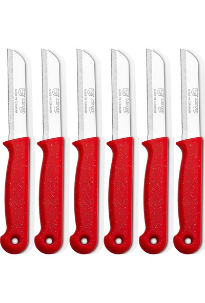 Solingen Taç 6'lı Meyve Bıçağı Kırmızı