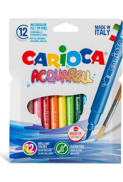 Carioca Acquarell Fırça Uçlu Keçeli Boya Kalemi 12'li Carioca Acquarell Fırça Uçlu Keçeli Boya Kalemi 12'li