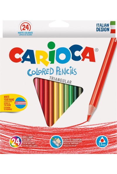 Carioca Üçgen Kuru Boya Kalemi 24'lü