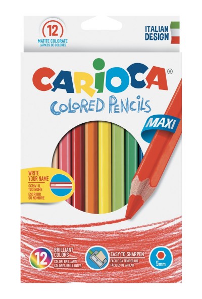 Carioca Kalın Kuru Boya Kalemi 12'li Carioca Kalın Kuru Boya Kalemi 12'li