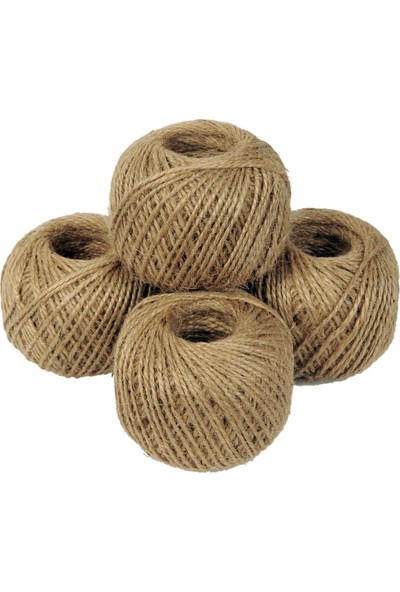Nilden Hobi Naturel Hasır Jüt İpi 100 m 100 gr 4'lü
