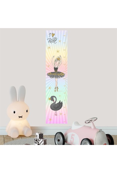 DekorLoft Balerin Boy Ölçer Sticker DBC68