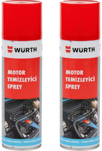 Würth 2x Motor Temizleyici Sprey 500 ml (Su Gerekmez) Würth 2x Motor Temizleyici Sprey 500 ml (Su Gerekmez)