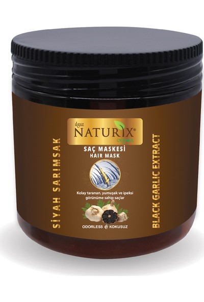 Naturix Siyah Sarımsaklı Saç Maskesi - 500 ml