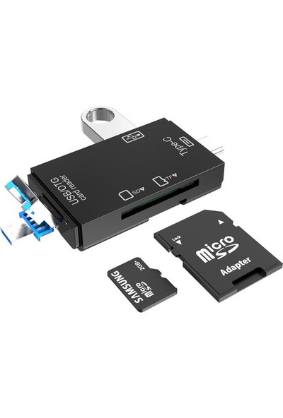 Valkyrie Otg Kart Okuyucu USB 2.0 Type-C Micro USB Valkyrie Otg Kart Okuyucu USB 2.0 Type-C Micro USB