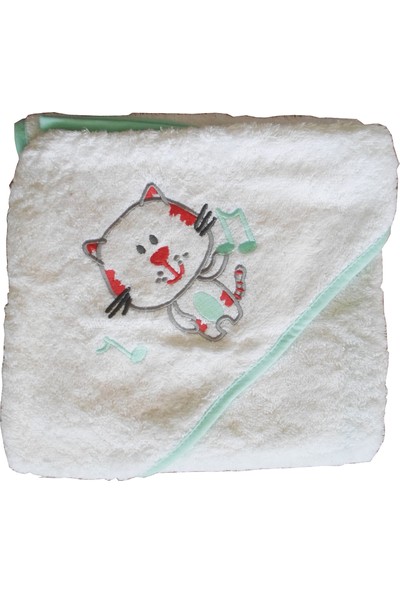 Baby Minik Bebek Havlusu - Kedi 80 x 80 cm Baby Minik Bebek Havlusu - Kedi 80 x 80 cm