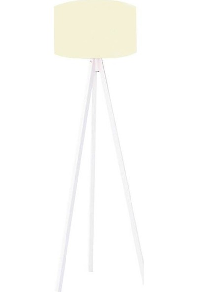 Mimilos 3 Ayaklı Dekoratif Lambader Krem/beyaz