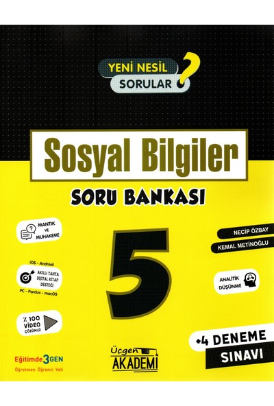 Üçgen Akademi 5. Sınıf Yeni Nesil Sosyal Bilgiler Soru Bankası Üçgen Akademi 5. Sınıf Yeni Nesil Sosyal Bilgiler Soru Bankası