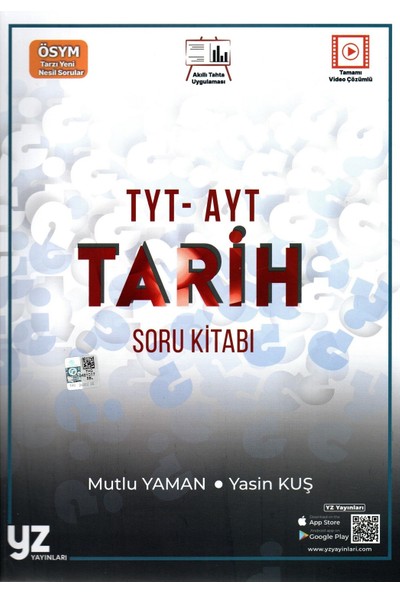 Yz Yayınları Tyt-Ayt Tarih Soru Bankası Yz Yayınları Tyt-Ayt Tarih Soru Bankası