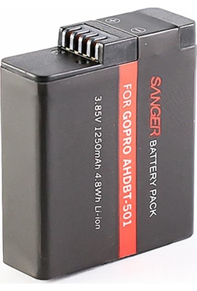 Sanger AHDBT-501 Gopro Hero 5 6 7 Black Batarya Sanger AHDBT-501 Gopro Hero 5 6 7 Black Batarya