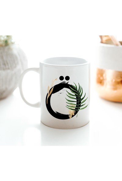 Hediye Sepeti Ö Baş Harf Baskılı Şık Yapraklar Hediyelik Porselen Kupa Hediye Sepeti Ö Baş Harf Baskılı Şık Yapraklar Hediyelik Porselen Kupa