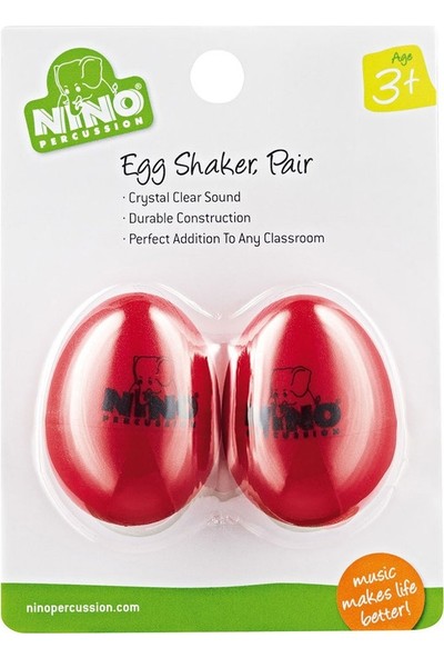 Nino NINO540R-2 2li Paket Egg Shaker (Kırmızı)