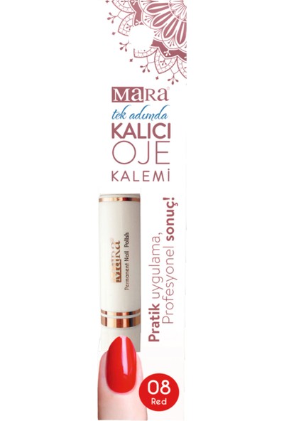 Mara Kalıcı Oje Kalemi 08 Red