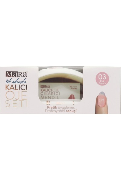 Mara Kalıcı Oje Seti 03 Pink French