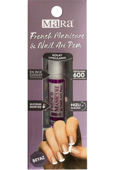 Mara French Manikür Kalemi Beyaz Mara French Manikür Kalemi Beyaz