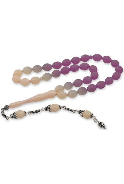 Armagano Gümüş Püsküllü Bukalemun Tesbih