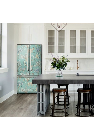 Artikel Yeşil Orman Hayvanları Buzdolabı Sticker