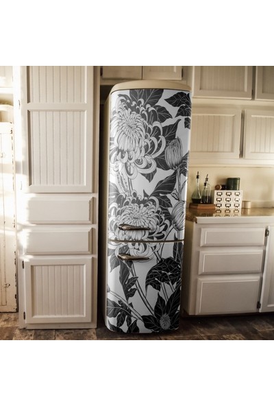 Artikel Siyah Beyaz Çiçek Ilüstrasyon Buzdolabı Sticker Artikel Siyah Beyaz Çiçek Ilüstrasyon Buzdolabı Sticker