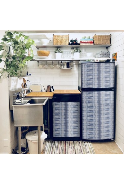 Artikel Distressed Mavi Desen Beyaz Eşya Sticker Seti Artikel Distressed Mavi Desen Beyaz Eşya Sticker Seti