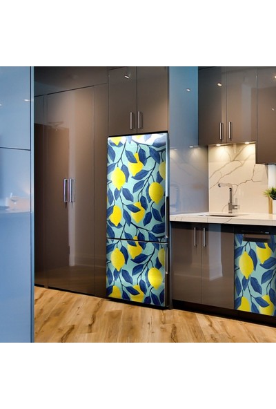 Artikel Ilüstrasyon Limon Desen Beyaz Eşya Sticker Seti Artikel Ilüstrasyon Limon Desen Beyaz Eşya Sticker Seti