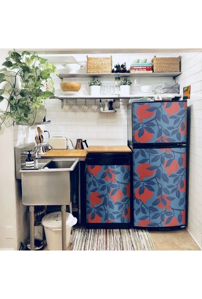 Artikel Ilüstrasyon Nar Desen Beyaz Eşya Sticker Seti Artikel Ilüstrasyon Nar Desen Beyaz Eşya Sticker Seti