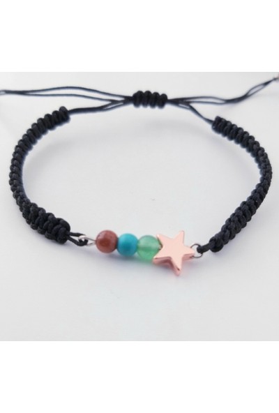 Funny Takı Aventurin Turkuaz Yıldız Taşı Rose Hematit Taşlı Bileklik Funny Takı Aventurin Turkuaz Yıldız Taşı Rose Hematit Taşlı Bileklik