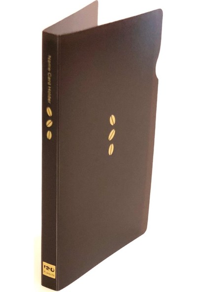 Comix 120 Kart Kapasiteli Kartvizit Dosyası 19 x 11 cm Kahve