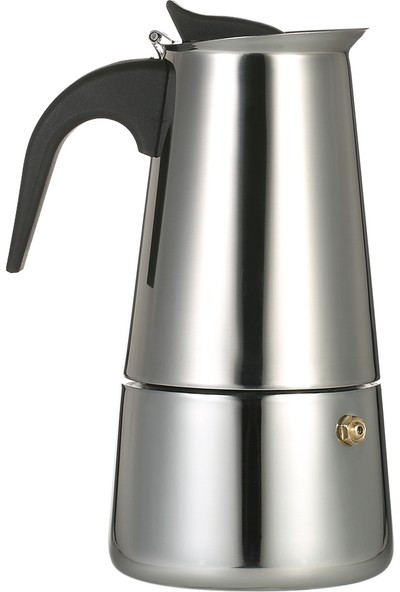 Buyfun Paslanmaz Çelik Kahve Moka Pot Espresso Cezve 300 ml 6 Porsiyon Buyfun Paslanmaz Çelik Kahve Moka Pot Espresso Cezve 300 ml 6 Porsiyon