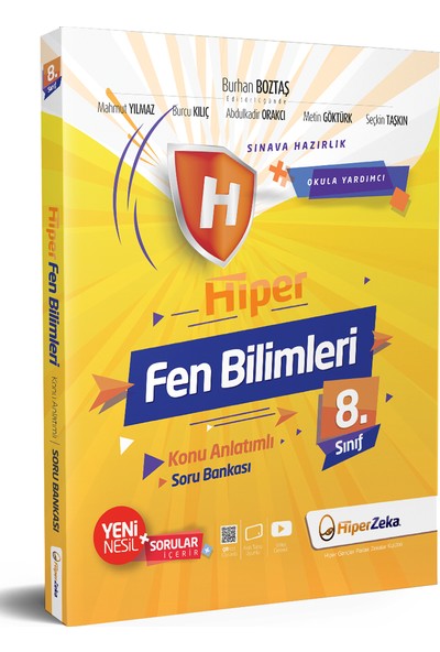 Hiper Zeka Yayınları 8. Sınıf Hiper Fen Bilimleri Konu Anlatımlı & Soru Bankası