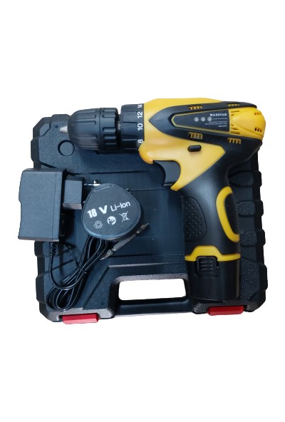 Maxstar 18V Çift Akülü Şarjlı Matkap Maxstar 18V Çift Akülü Şarjlı Matkap