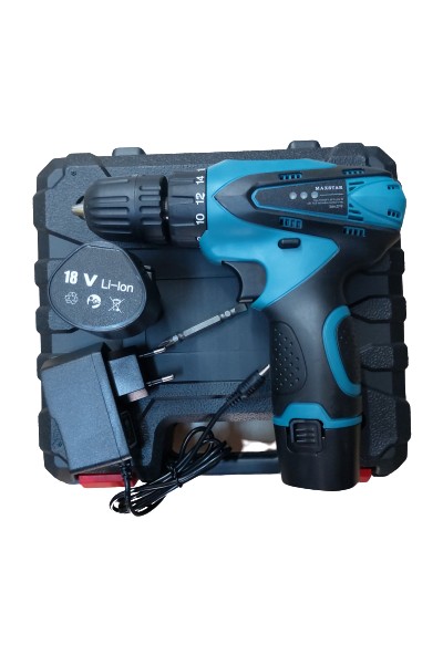 Maxstar 18V Çift Akülü Vidalama Şarjlı Matkap Maxstar 18V Çift Akülü Vidalama Şarjlı Matkap