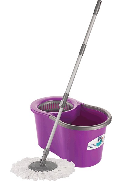 Spring Döner Başlıklı Mop ve 15 Lt Temizlik Kovası Seti