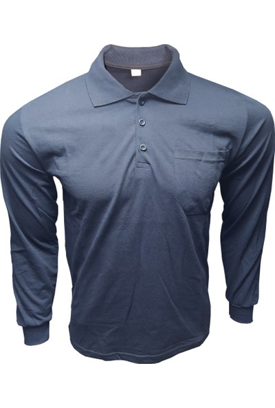 Çamdalı Iş Elbiseleri Polo Yaka Lacivert Uzun Kollu Süprem Sweatshirt Iş Tişörtü Çamdalı Iş Elbiseleri Polo Yaka Lacivert Uzun Kollu Süprem Sweatshirt Iş Tişörtü