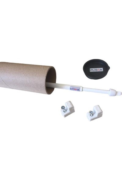 Plissa Briz Çubuğu Kapı Pencere Alüminyum Briz Perde Çubuğu 40-60-80 cm Tek Adet