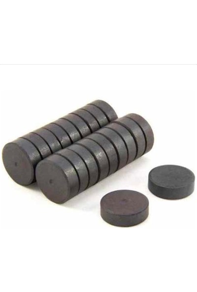 Buket's Store 70'li Siyah Mıknatıs 1,5 cm Yuvarlak Mıknatıs