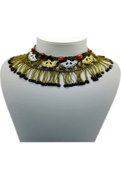 Gönen Kadın İğne Oyası Kolye