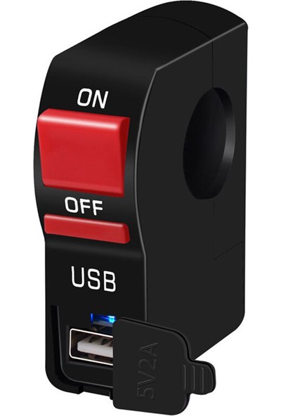 Knmaster Gidon Tipi USB Girişli Motosiklet Aç Kapa Butonu