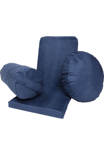 Zunkla Meditasyon Sandalyesi + Meditasyon Minderi + Yoga Bolster Minderi 3'lü Set Tay Tüyü Pamuklu Kumaş Zunkla Meditasyon Sandalyesi + Meditasyon Minderi + Yoga Bolster Minderi 3'lü Set Tay Tüyü Pamuklu Kumaş
