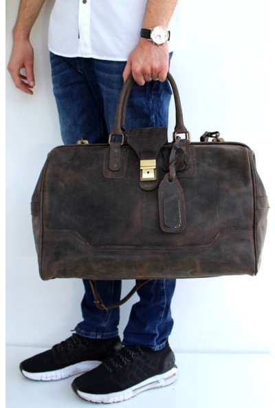 Lydos Bag Ivo Retro Deri Seyahat Çantası