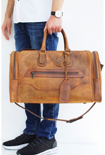 Lydos Bag Felix Retro Deri Seyahat Çantası
