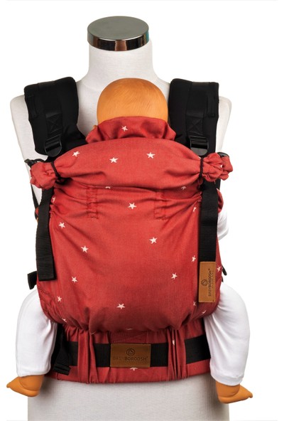 New Age Bebekle Büyüyen %100 Pamuklu Ergonomik Bebek Kanguru (0-4 Yaş) - STARS YAKUT