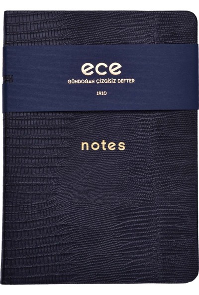 Ece Ajandası Gündoğan Çizgisiz Defter 13 x 18 cm Siyah