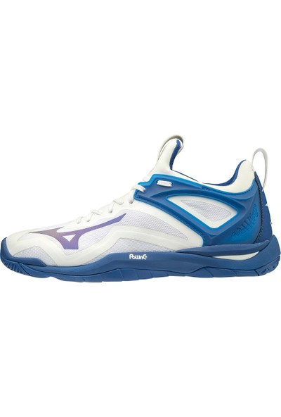 Mizuno Wave Mirage 3 Unisex Hentbol Ayakkabısı Beyaz / Mavi Mizuno Wave Mirage 3 Unisex Hentbol Ayakkabısı Beyaz / Mavi