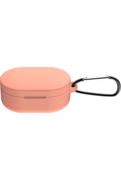 Kyver Xiaomi Redmi Airdots Earbuds Kancalı Silikon Kılıf Pembe Kyver Xiaomi Redmi Airdots Earbuds Kancalı Silikon Kılıf Pembe