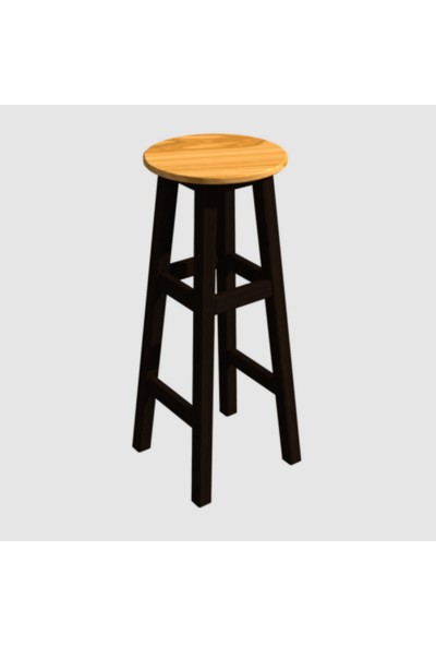 Arbre Ahşap Bar Taburesi 85 cm - Siyah İskelet Arbre Arbre Ahşap Bar Taburesi 85 cm - Siyah İskelet Arbre