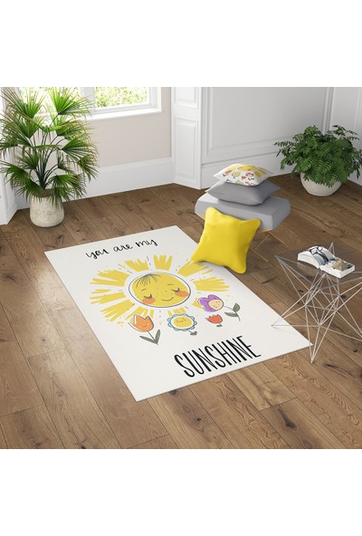 Gardenya Sunshine Sevimli Güneş Çocuk Odası Halısı 50 x 80 cm
