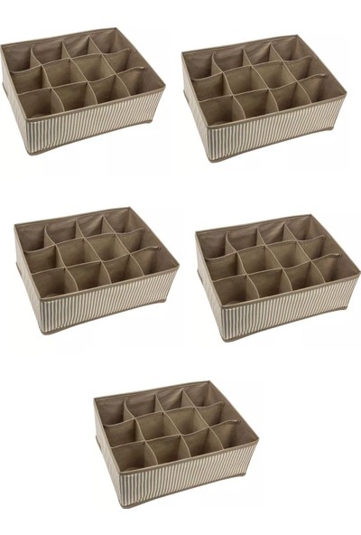 Meleni Home Çok Amaçlı 12 Bölmeli Çekmece Içi Düzenleyici Organizer 31 x 25 x 12 cm Gri- 2 Adet